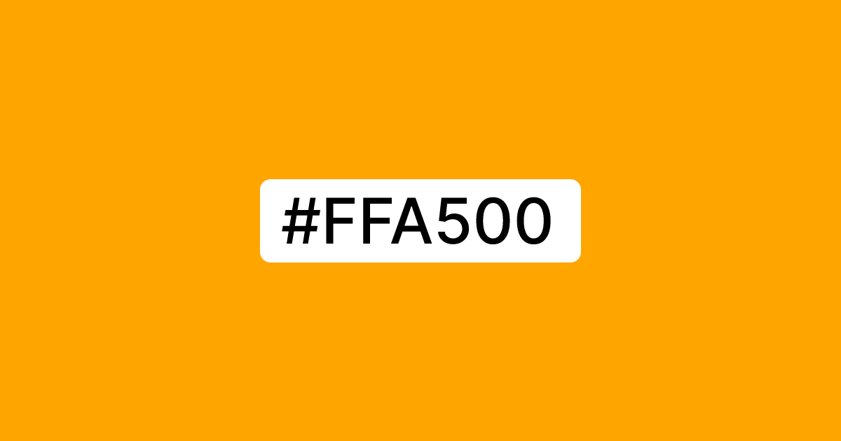 Acrylic Match | #ffa500